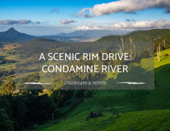 Scenic Drive Through the Glass House Mountains